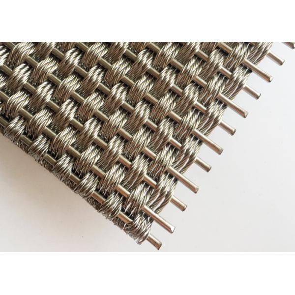 Quality Crimped 5.5mm Decorative Architectural Woven Wire Mesh Anti Corrosion for sale