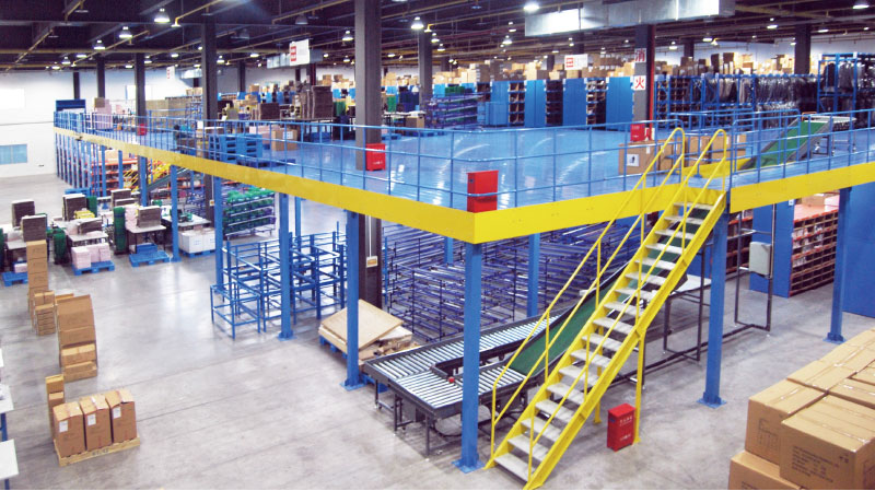 Steel Structure Garret Mezzanine Floor Platform  