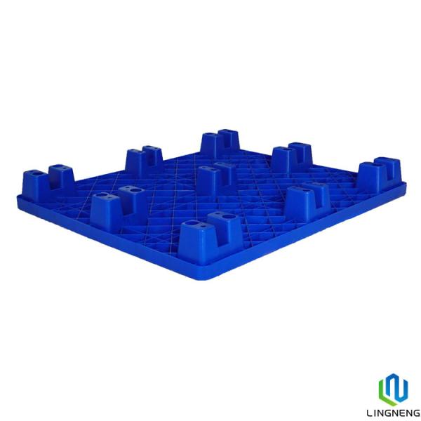 Quality Grid Surface Lightweight Plastic Pallet 4 Way Entry European HDPE One Sided with for sale