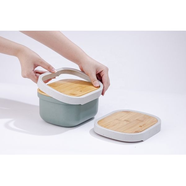 Quality On the Go Colorful Large Capacity Plastic Customization 2 in 1 Mixing Salad Bowl for sale