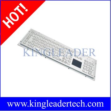 Quality IP65 Rugged Kiosk Metal Industrial Keyboard With Touchpad Function Keys And for sale
