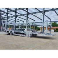 Quality 6-8 Cars 2 Axles 3 Axle Car Hauler Trailer Double Deck With 8 Tires for sale