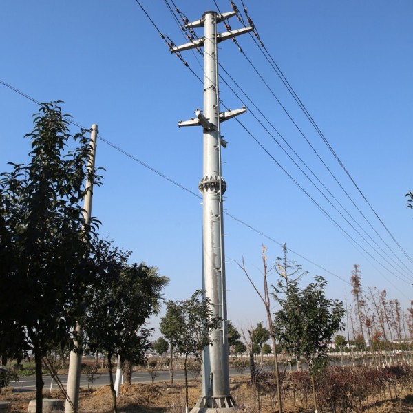 Quality Gr65 Ss400 Steel Utility Pole Tubular Monopole Antenna Tower Galvanized for sale
