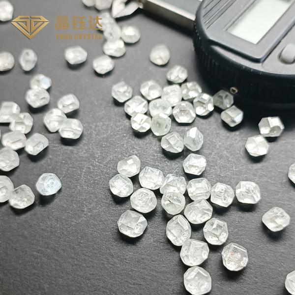 Quality Rectangular DEF Color 8.0 9.0 Carat HPHT Rough Diamonds For Enagement Ring for sale