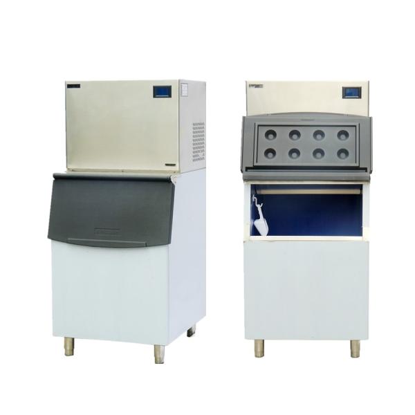 Quality SS304 Shell Industrial Ice Cube Machine , Milk Shop Use Stand Up Ice Machine for sale