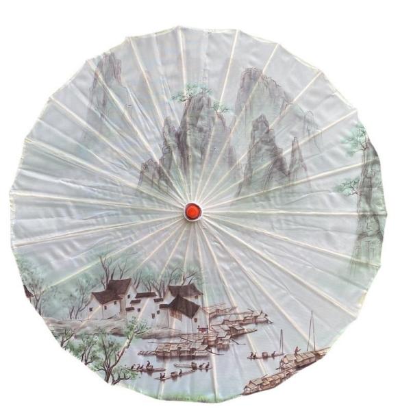 Quality Vintage Style 23 Inches*10k Chinese Paper Parasol Umbrella for Customized for sale