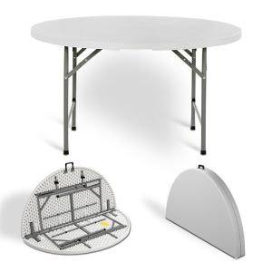Quality Outdoor 10 Seater Round Folding Tables That Seat 10 Foldable Banquet Table for sale