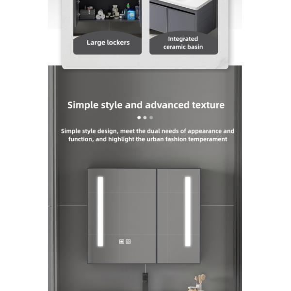 Quality OEM Bathroom Mirror Storage Cabinet Fire Resistance for sale