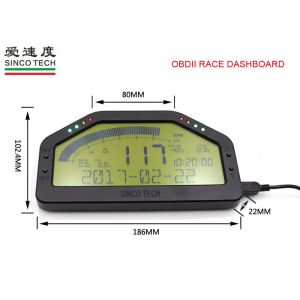 Quality Easy Install Race Car Dashboard Universal Type 6.5 Inch For OBD II Protocol Cars for sale