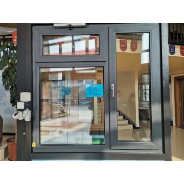 Quality Customized Anthracite Sash Tilt And Turn UPVC Window Tempered Double Glass for sale