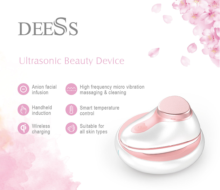 2019 home use mini handy face mask collagen cream ultrasonic face cleaning