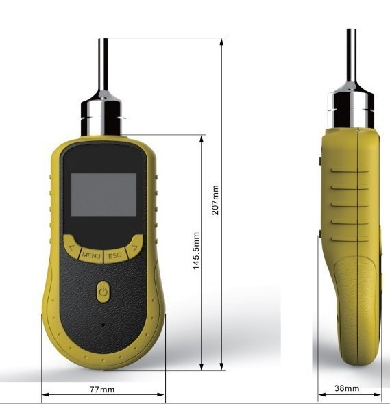 Quality Ambient Air Portable Pumping 0-1000ppm CO Gas Detector for sale