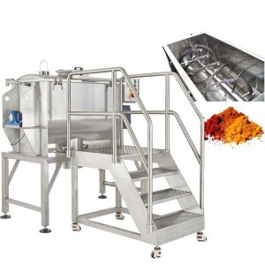 Quality Spice Powder Horizontal Trough Mixer Industrial Ribbon Blender Masala Blending for sale