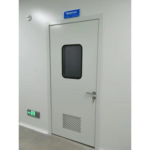Quality Thermal Insulation Steel Cleanroom Swing Door Single Modular Hospital Security Doors for sale
