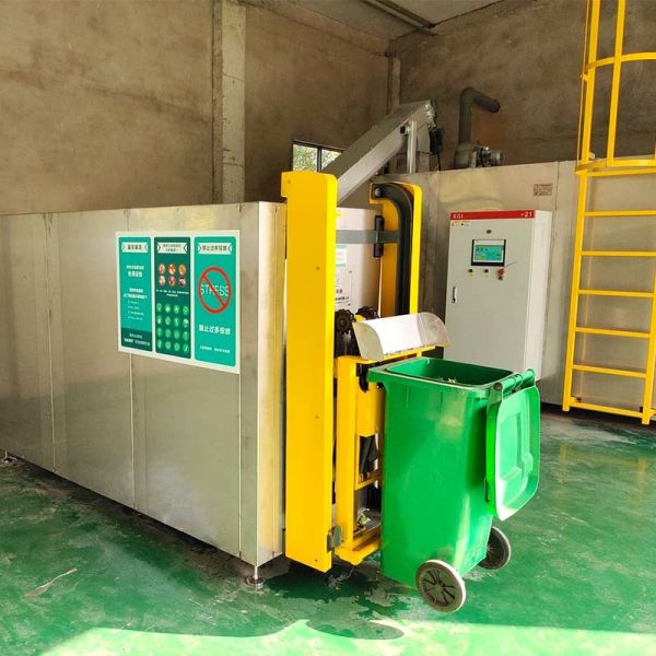 Quality 2ton/Day Shopping Malls Commercial Composting Machine Biomedical Waste Shredder Equipment for sale