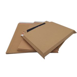 Quality Kraft brown 24pt Corrugated Cardboard Envelopes With Hot Melt glue for sale