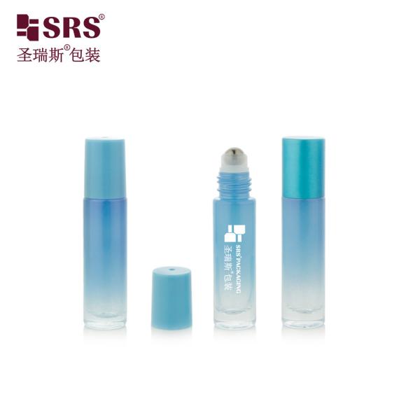 Quality BLPM-10ml Cylindrical Round Gradient Pink Color Mould Glass Roller Bottle For for sale