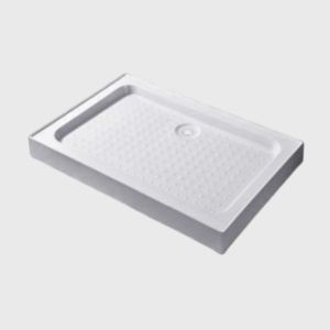 Quality ODM Rectangle Corner Shower Base Tray White Acrylic 700x1200 With Drainer for sale