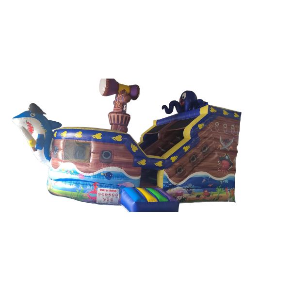 Quality Commercial Grade Inflatable Dry Slide for Pirate Ship Theme for sale