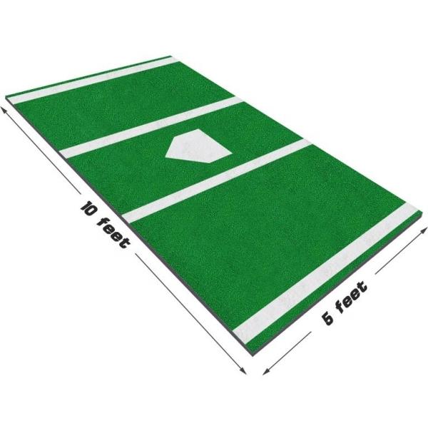 Quality High Density Turf Batting Mat for Baseball Softball Training 42600-69300 stitches/sqm for sale