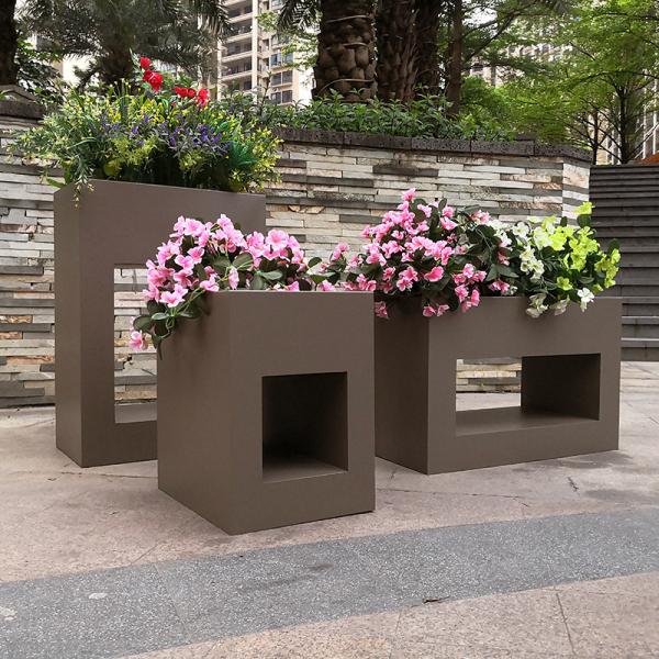 Quality CAD Drawing Decorative Indoor Flower Pots Large Galvanized Pots For Plants for sale