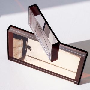 Quality Custom 6'' X 8'' Acrylic Block Photo Frame With Removable Peg For Home Hotel for sale