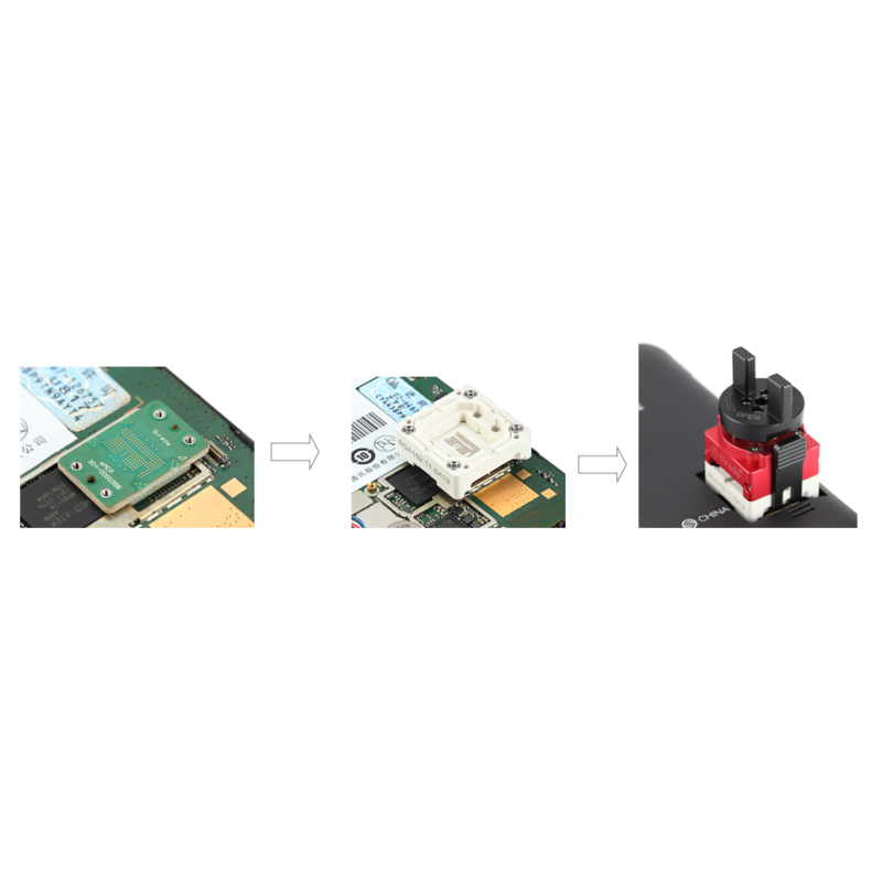 Test socket installation steps