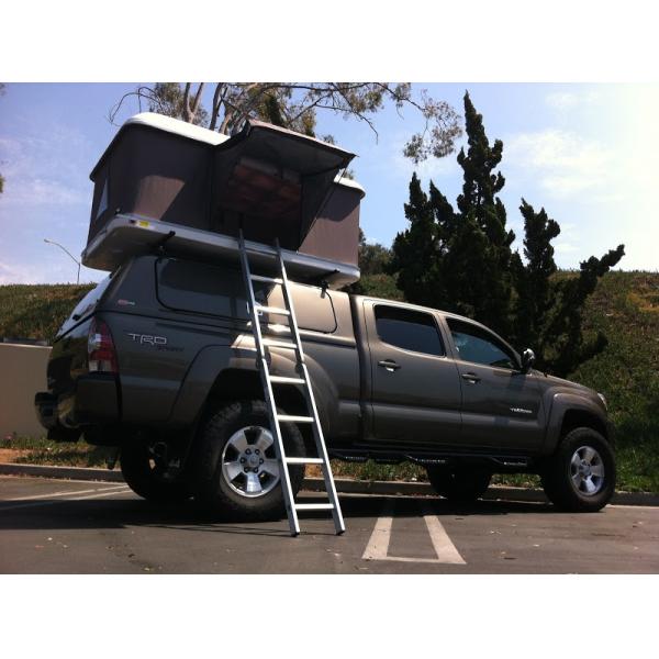 Quality Double Big Foot Automatic Roof Tent , Jeep Hard Top Tent Streamlined Design for sale