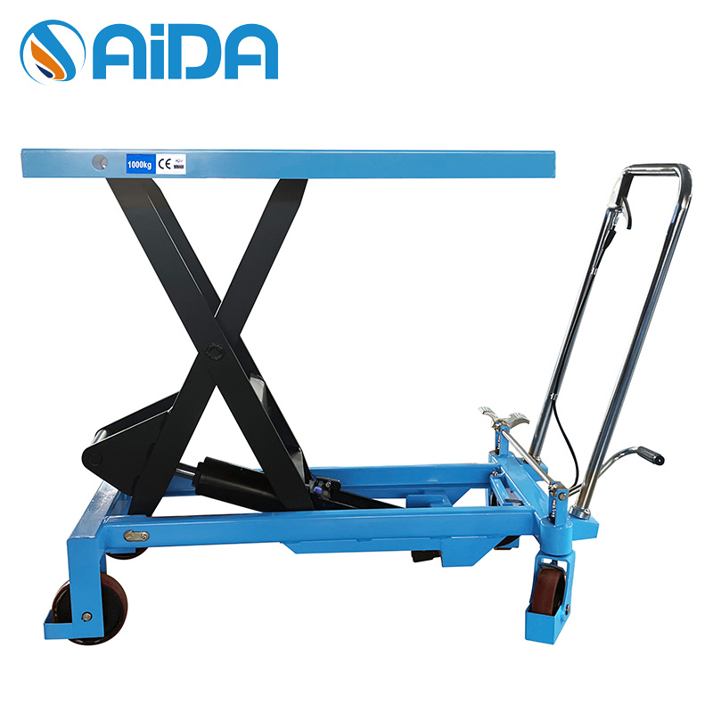 Warehouse Hydraulic Stationary Scissor Lift Stable 1000kg