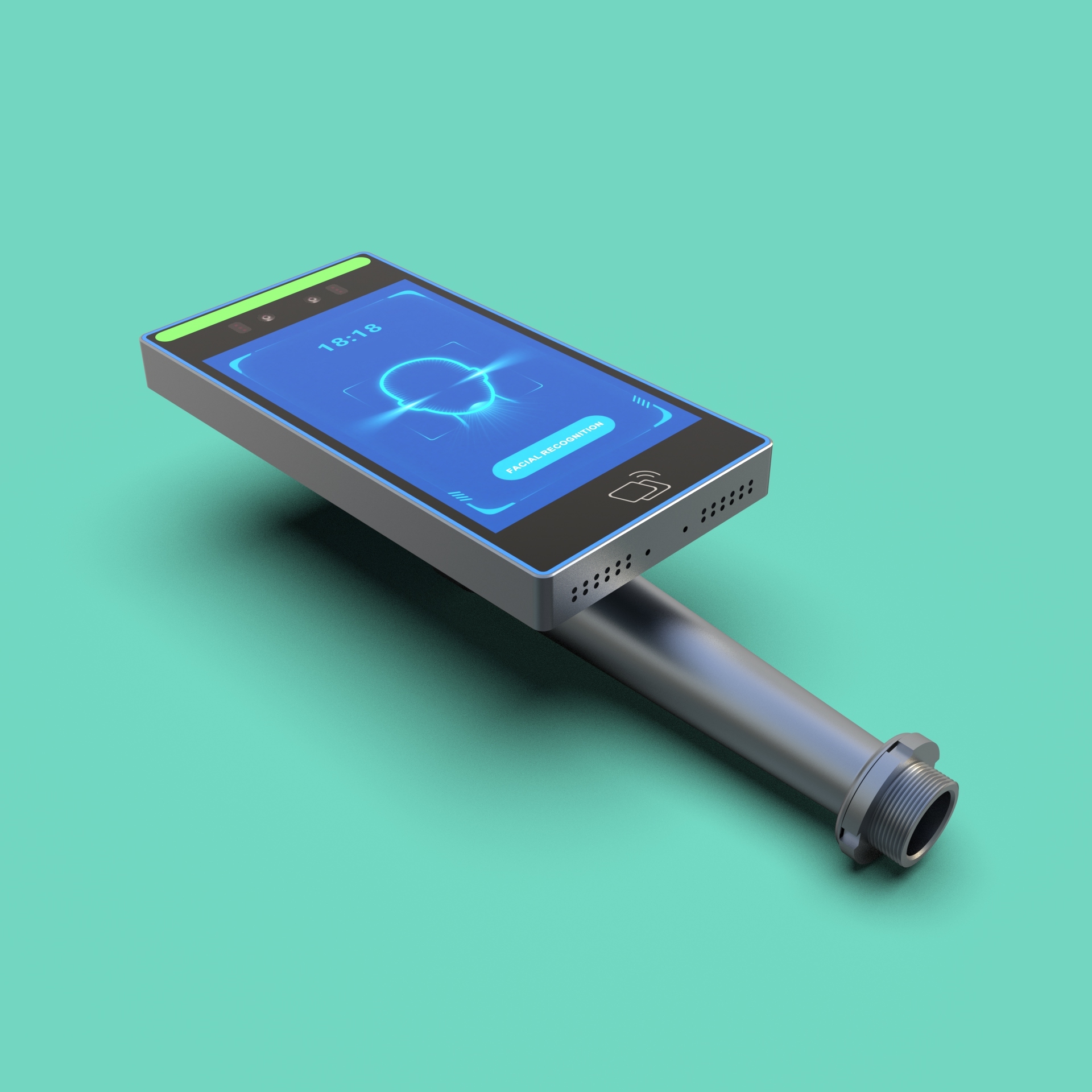 Quality 7 Inch Column Type Face Recognition Terminal IP65 Waterproof for sale