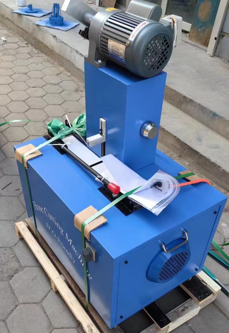 Electric128 KG weight And Size Is 850*600*1200mm Rubber Blade Material Hydraulic Hose Cutting Machine for Easy Operation