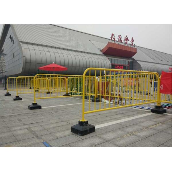Quality OHSAS 1500mm Portable Crowd Control Barriers Galvanised Pedestrian Barriers for sale
