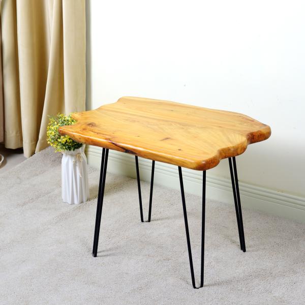 Quality Knock Down Package Metal Feet 5mm Solid Wood Coffee Tables for sale