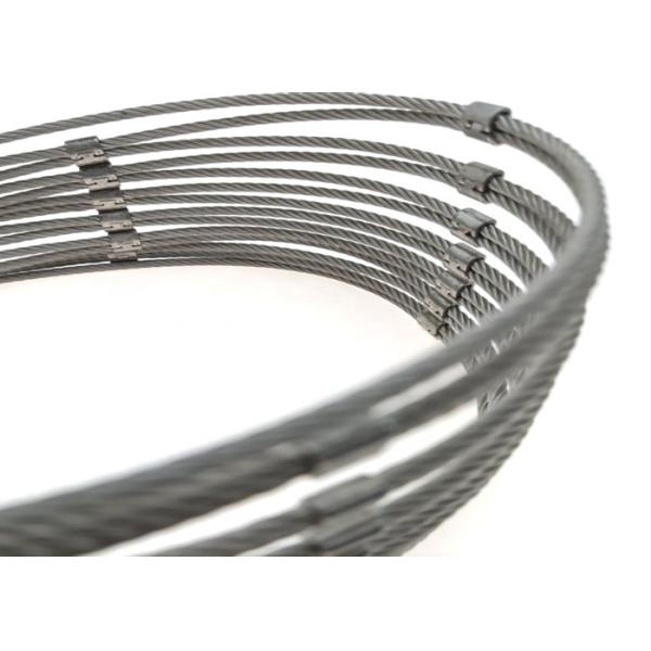 Quality Flexible Inox Stainless Steel Wire Rope Mesh Knotted Ferruled for sale