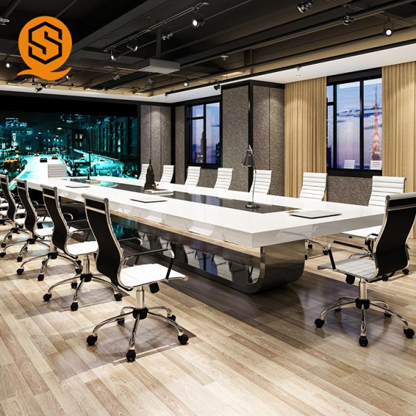 Quality Solid Surface Long Conference Room Table with 100% Repairable for sale