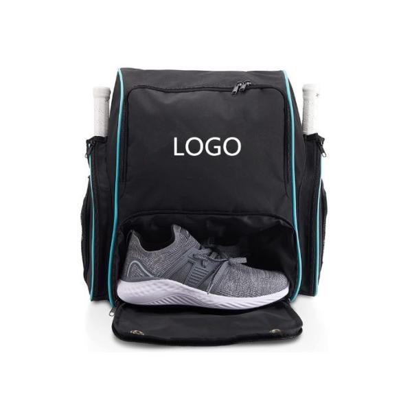 Quality 600D PVC Pickleball Racket Bag Backpack OEM / ODM With Outsides Racket Pocket for sale