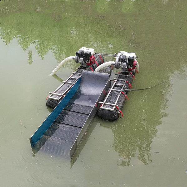 Quality Portable 0.5T/H Mini Gold Dredging Boat 3.5m Length for sale