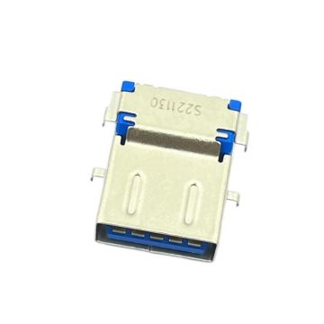 Quality Female DIP USB Connector PCB Mount Socket RVS USB3.0 Type A STD 9 Pin for sale