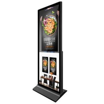 Quality Edgeless 4K Floor Standing Digital Signage Kiosk For Advertisement for sale
