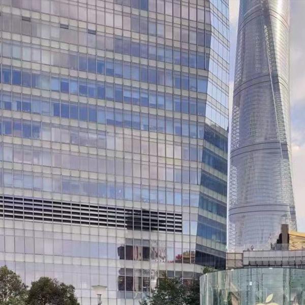 Quality Aluminum Panel Curtain Wall Window System Closed Glass Curtain Wall for sale