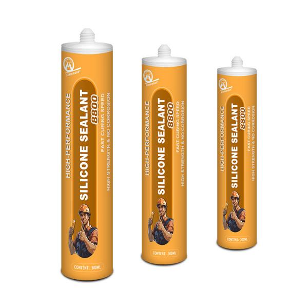 Quality MH8800 Aluminum Roof Sealant 300ML Neutral Mould-proof Clear White Black Silicone Adhesive with 12 Months Shelf Life for sale