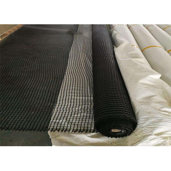 Quality Heat Resistence Width 1m 25KN Geogrid Fabric For Roads for sale