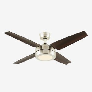 Quality Wholesale 4 Metal Blade Household Modern Ceiling Fan LED Light 70W Power for sale