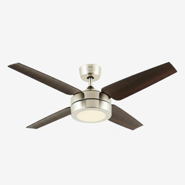 Quality Wholesale 4 Metal Blade Household Modern Ceiling Fan LED Light 70W Power Consumption for sale