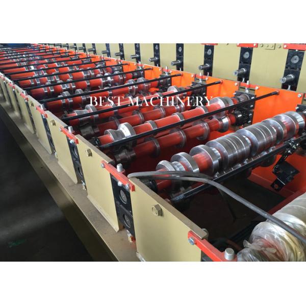 Quality 1" Chain Driven Double Layer Roll Forming Machine For Warehouses / Garages for sale
