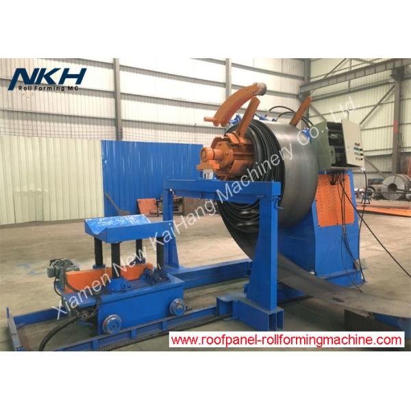 Quality Heavy Gauge 8 Tons Hydraulic Decoiler For Highway Guard Rail Roll Forming for sale