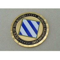 Quality 3rd Infantry Division Personalized Coins By Brass Die Struck For Memorial for sale