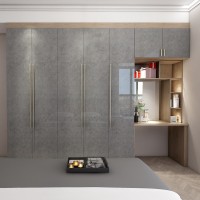 Quality Shaker15mm Swing Door Custom Fitted Wardrobe Dressing Room Swing Shutter for sale