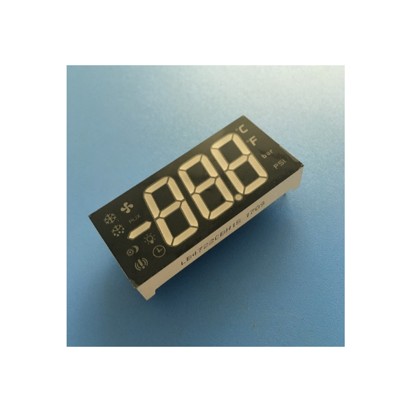Quality Ultra bright blue customized Triple Digit 7 Segment LED Display Common anode for for sale