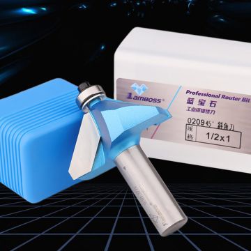 Quality 45 Degree Chamfer Bearing Router Bits Multi Scene Wear Resistant for sale